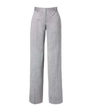 Stella McCartney Striped Wool Wide-leg Pants - Gray