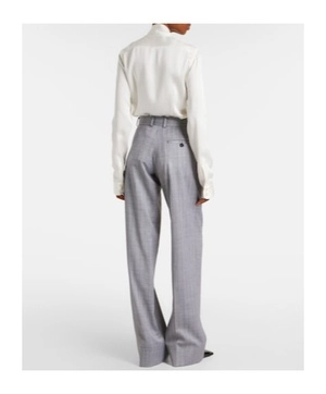 Stella McCartney Striped Wool Wide-leg Trousers