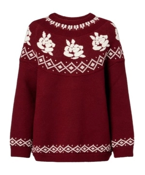 Magda Butrym Patterned Wool Sweater - Red