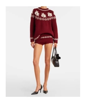 Magda Butrym Patterned Wool Sweater
