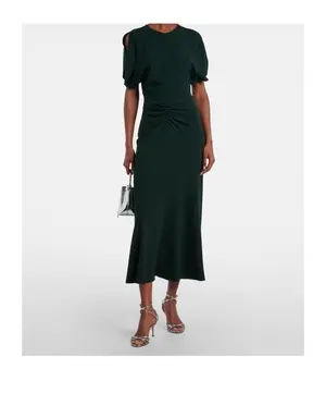 Victoria Beckham Gathered Midi Dress