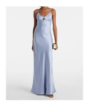 Victoria Beckham Cutout Satin Gown