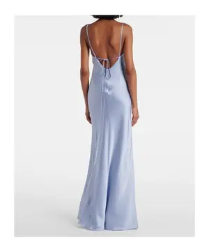 Victoria Beckham Cutout Satin Gown