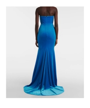 Alex Perry Draped Velvet Gown