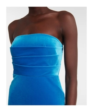 Alex Perry Draped Velvet Gown