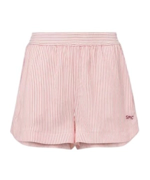 Stella McCartney Striped Silk Shorts - Pink