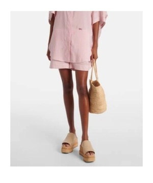 Stella McCartney Striped Silk Shorts