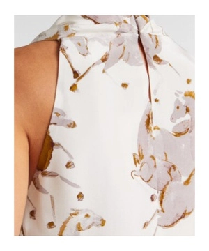 Altuzarra Draped High Neck Silk Top