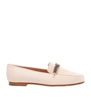 Manolo Blahnik Pisufa Embellished Suede Loafers - Nude