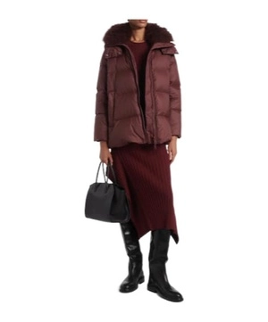 YVES SALOMON Warm Hooded Down Jacket