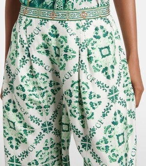 Camilla Printed Silk Palazzo Pants