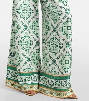 Camilla Printed Silk Palazzo Pants