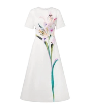LEO Caroline Floral Midi Dress