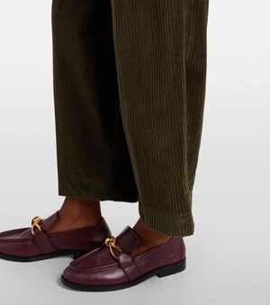 Altuzarra Dash Cotton Corduroy Barrel-leg Pants - Black