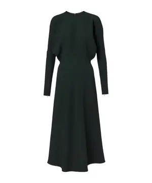 Victoria Beckham Dolman Cady Midi Dress - Green