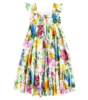 Dolce & Gabbana Floral Cotton Poplin Dress