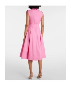 Carolina Herrera Belted Twill Midi Dress