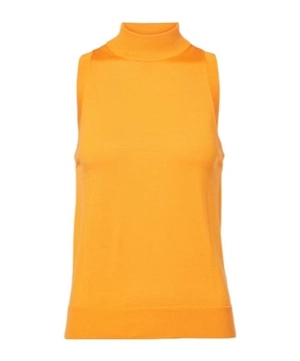 Carolina Herrera Knitted Silk And Cotton Turtleneck Top - Yellow