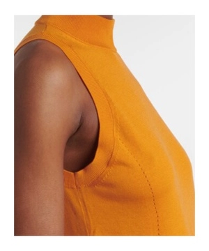 Carolina Herrera Knitted Silk And Cotton Turtleneck Top