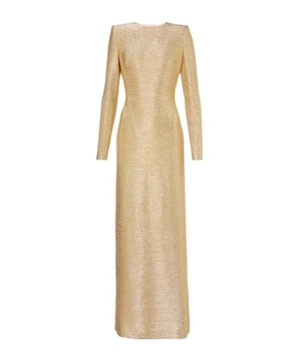 Oscar De La Renta Lamé Gown - Nude
