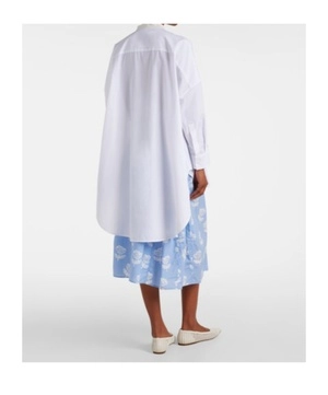 Marni Tie-neck Cotton Shirt Dress