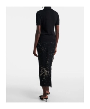 Carolina Herrera Silk And Cotton-blend Polo Shirt
