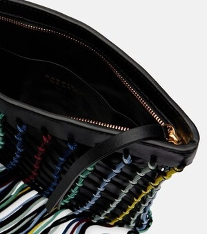 Gabriela Hearst Naila Fringed Leather Pouch