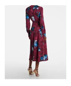 Erdem Floral Crêpe Midi Dress