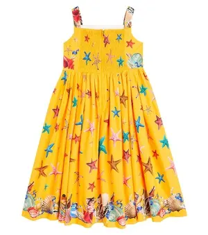 Dolce & Gabbana Capri Printed Cotton Poplin Dress