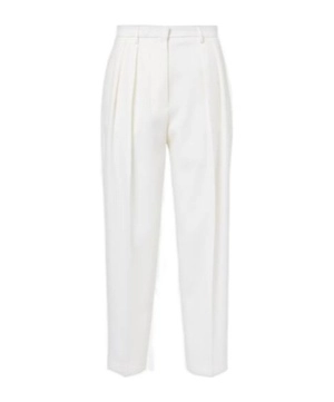 Altuzarra Emmett High-rise Wool Tapered Pants - White