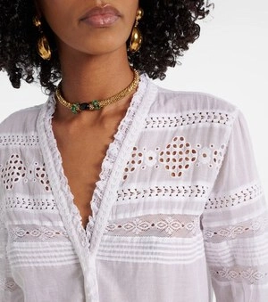 Isabel Marant Étoile Lace-trimmed Cotton Maxi Dress