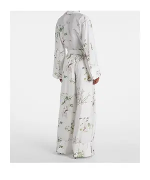 Erdem Floral Printed Silk Wide-leg Pants