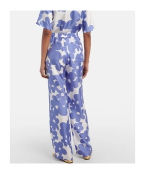 Marni Floral Silk Wide-leg Pants