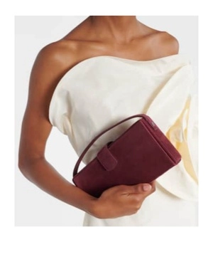 Magda Butrym Apolonia Suede Clutch