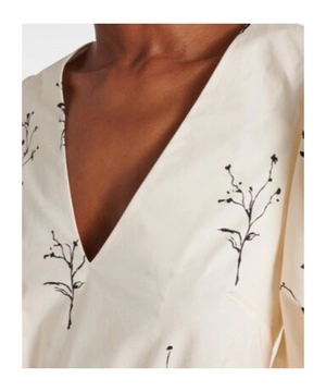 Altuzarra Corrie Belted Floral Cotton Midi Dress