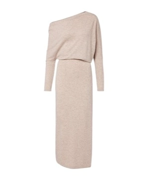 Altuzarra Kasos Draped Cashmere Maxi Dress - Nude
