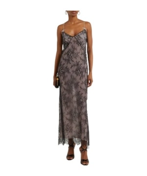 Blumarine V-neck Midi Dress