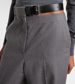 Stella McCartney Wool Flannel Straight Pants