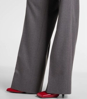 Stella McCartney Wool Flannel Straight Pants