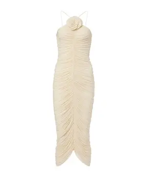Magda Butrym Off-the-shoulder Dress - Nude