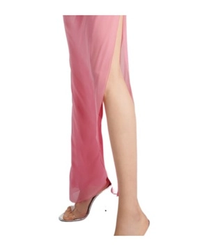 Blumarine Spaghetti Strap Cowl Back Maxi Dress