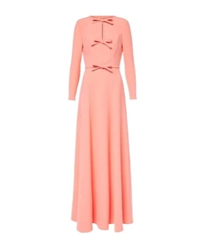 Carolina Herrera Bow-detail Crepe Gown - Pink