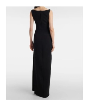 David Koma Crystal-embellished Cady Gown