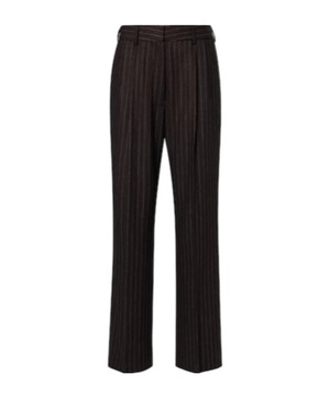 BLAZÉ MILANO Fox Wool And Cashmere Straight Pants - Black