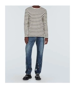 Undercover Beaded Straight Jeans