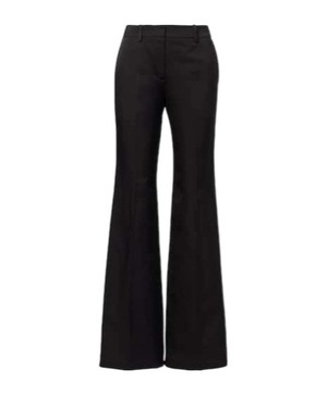 Magda Butrym Cotton And Silk Flared Pants - Black