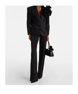 Magda Butrym Cotton And Silk Flared Pants