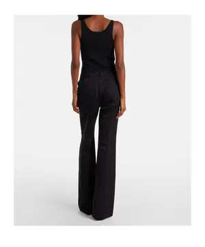 Magda Butrym Cotton And Silk Flared Pants