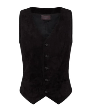 Stouls Capone Suede Vest - Black