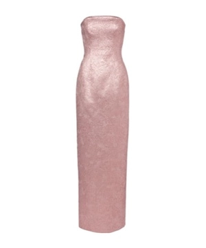 EMILIA WICKSTEAD Laelia Cloque Bustier Gown - Pink